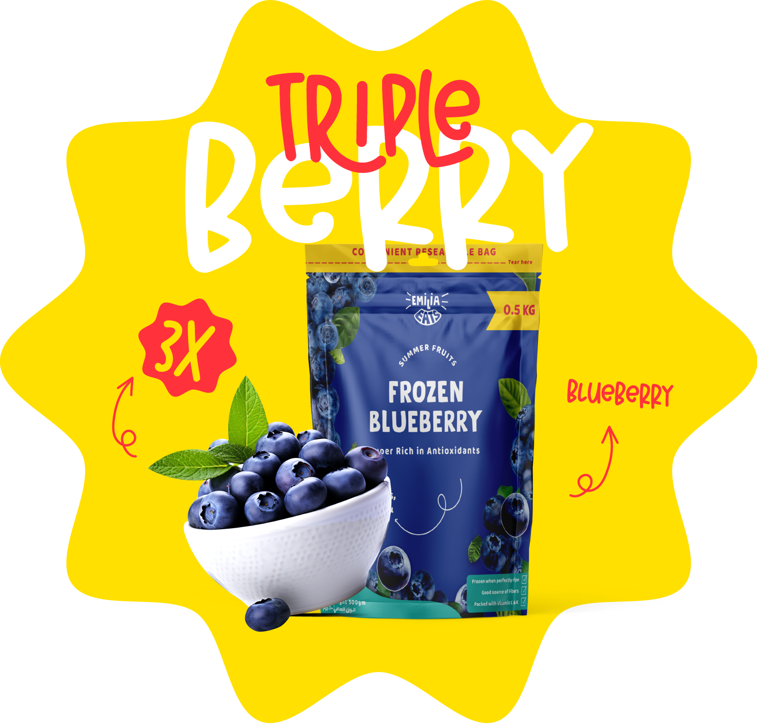 Triple Berry - Emilia Eats